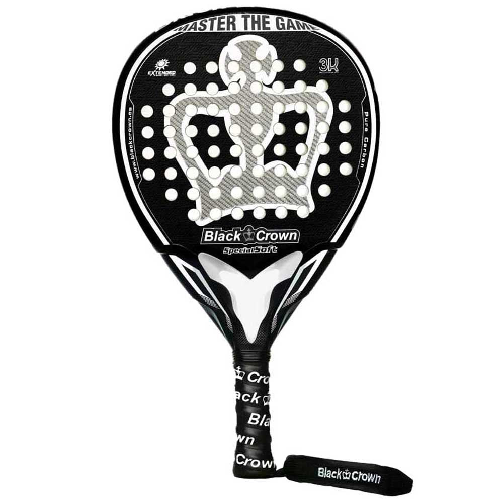 Black Crown Special Soft Racket Padel + Penutup Padel – Padel Racket