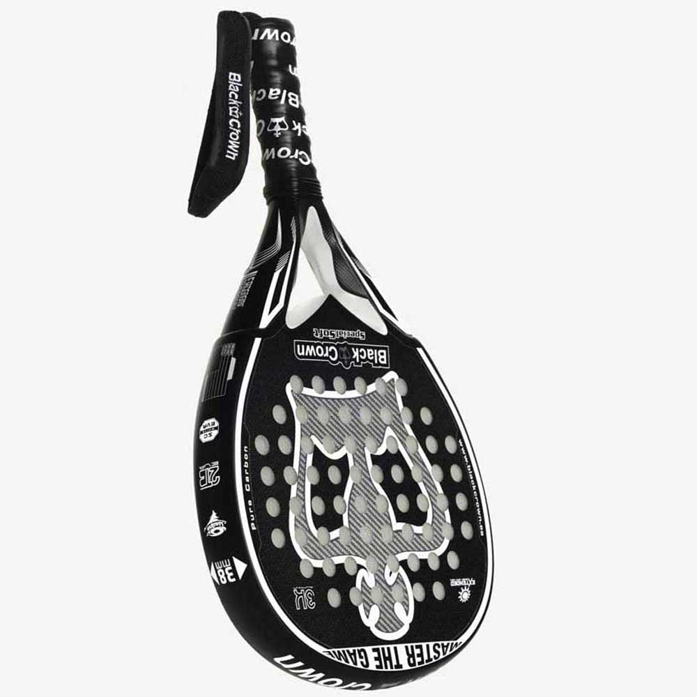 Black Crown Special Soft Racket Padel + Penutup Padel – Padel Racket